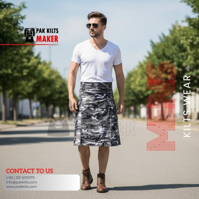 Tactical Duty Urban Camo Cotton Utility Kilt